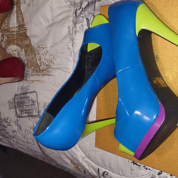Qupid | Shoes | Qupid Multicolor Stilettos | Poshmark